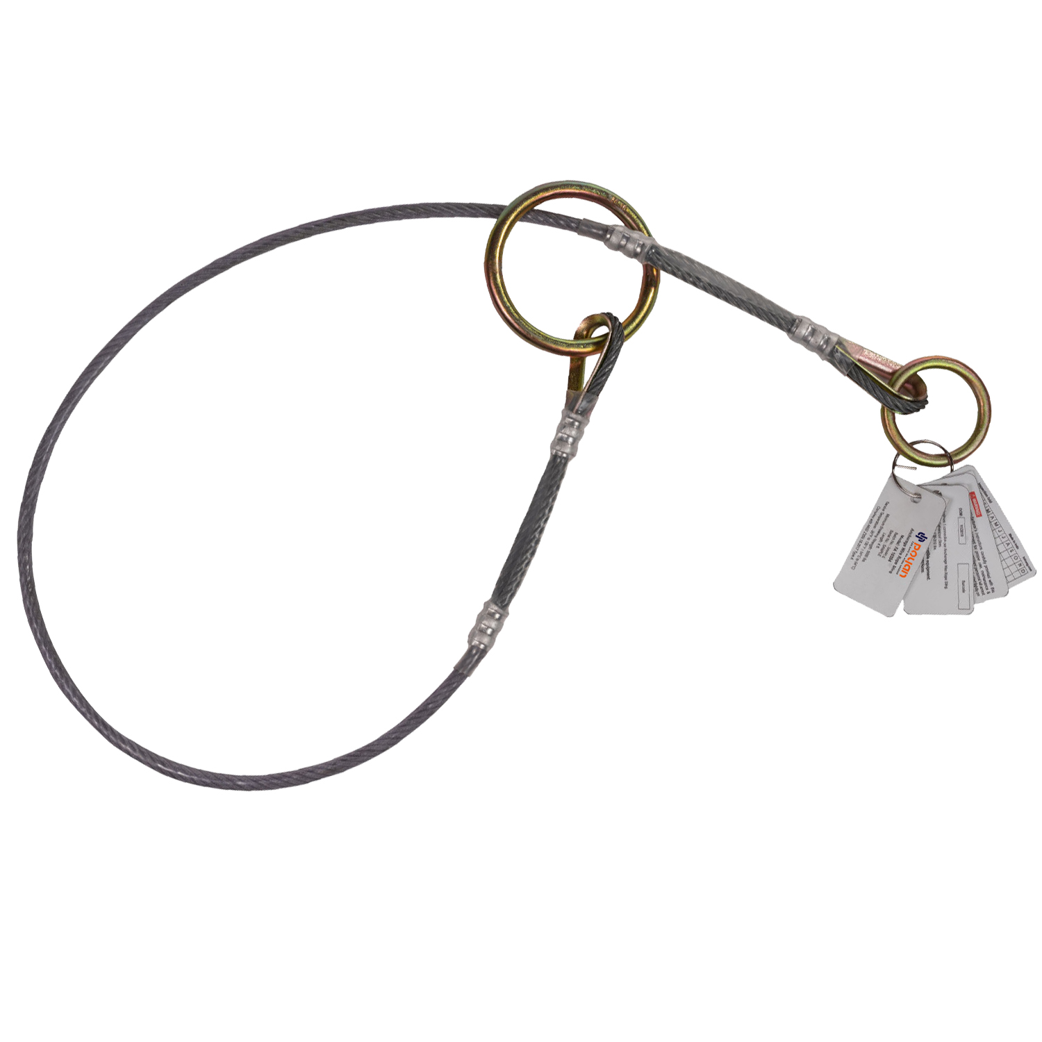 FP-6003 Wire Cable Sling, 3 ft., Large and Small O-Rings - Poyan Safety ...